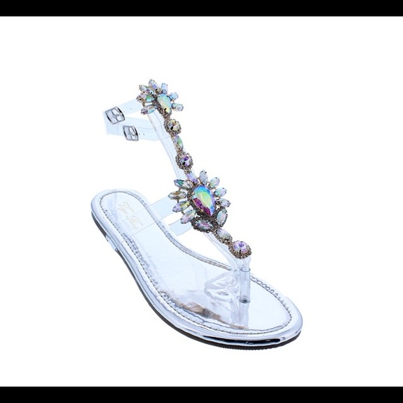 Vigo Fiore | Shoes | Rhinestone Embellished Sandals | Poshmark